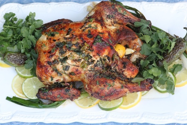 Spicy Roast Chicken with Jalapeno Cumin Cilantro Sauce - LivingBetter50
